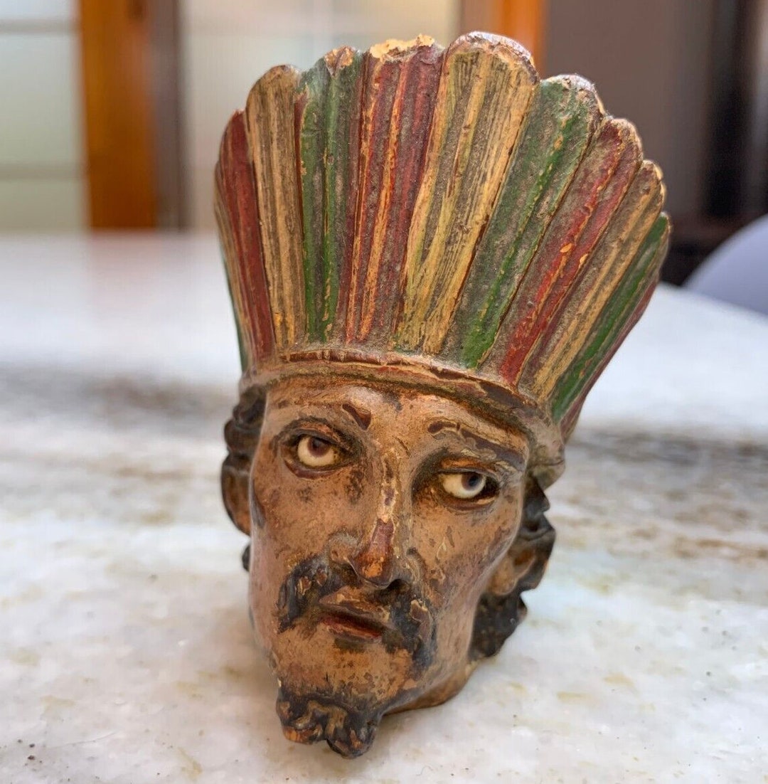 Antique Guatemalan Mayan Chief Huitzizil Tzunum Figure/figurine ...