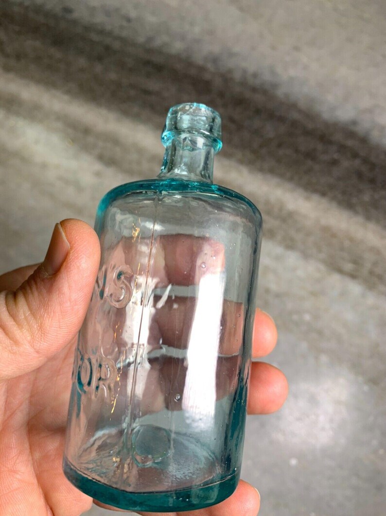 Antique Applied Top Open Pontil Anderson's Dermador Med Bottle Buffalo ...