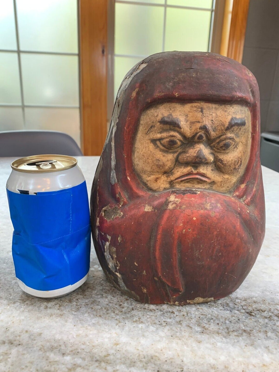 Antique Early Japan Japanese Duruma Doll Good Luck Talisman "buddha ...