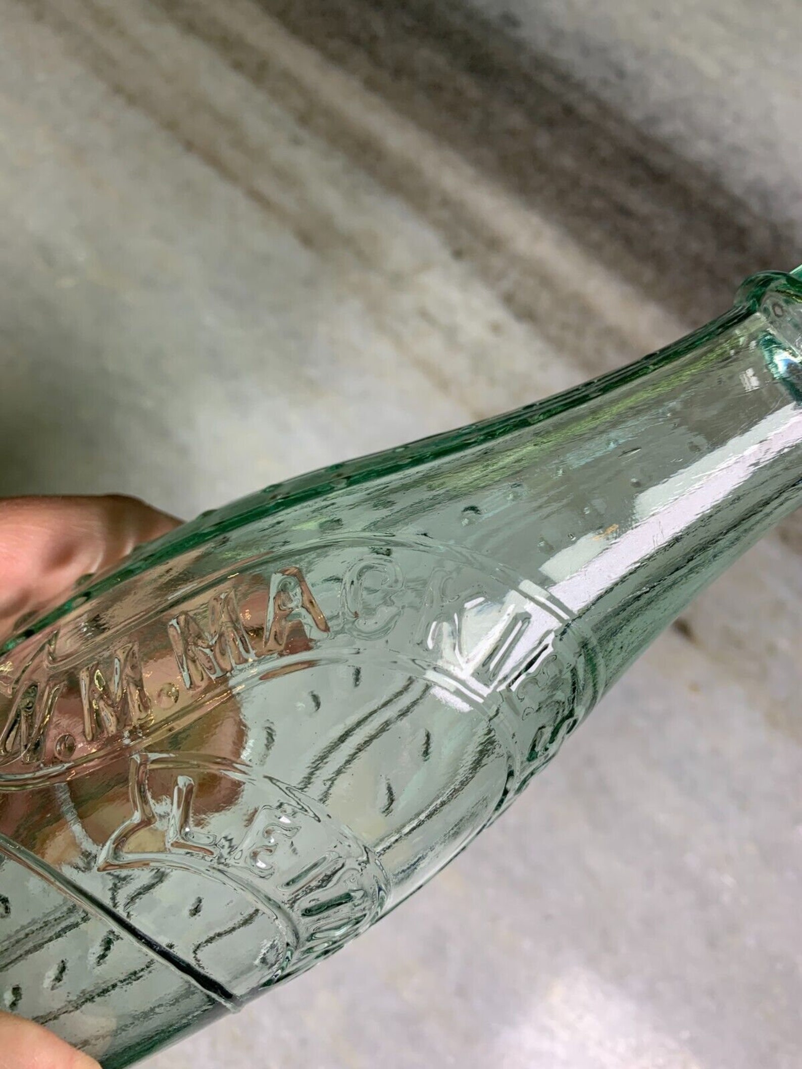 Antique Embossed 1870s Applied Top Tall Mackie Scott Wine Bottle Leith ...