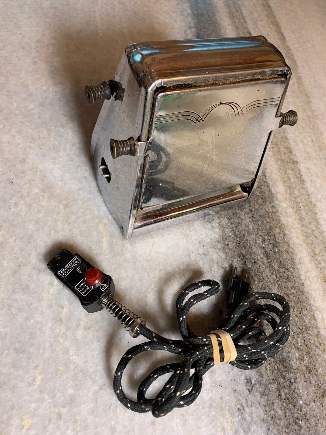 Antique Early Primative Art Deco 1930s Chrome Toaster Westinghouse ...