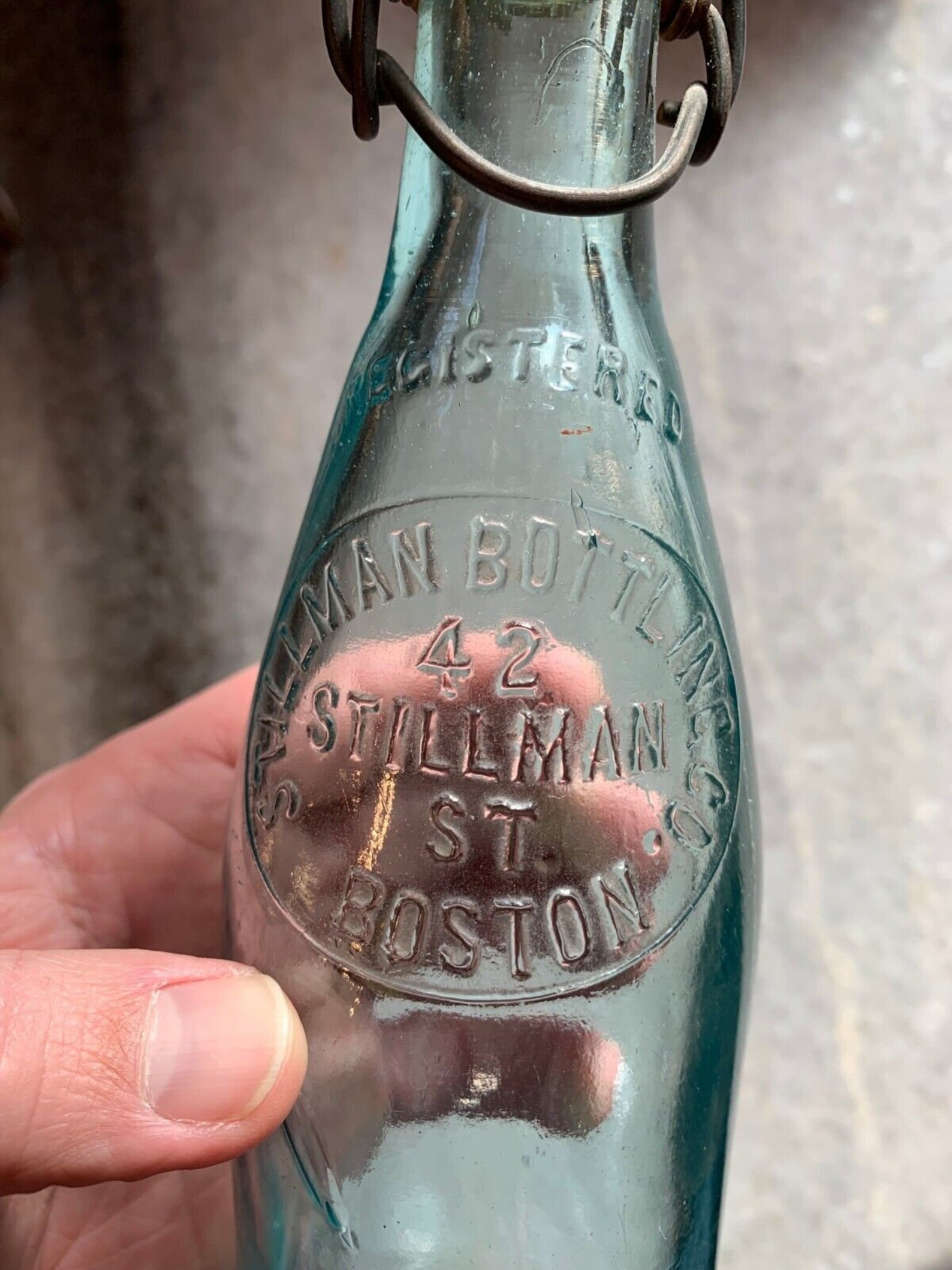 Antique Blob Top Bottle Stillman Bottling Co 42 Stillman St Boston ...