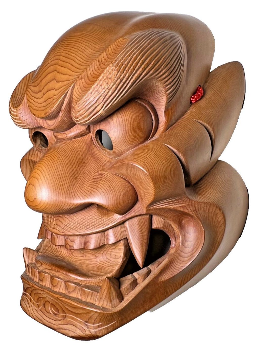 Vintage Japan Japanese Mask Shishiguchi Signed "takimura Naoyuki" Wood ...