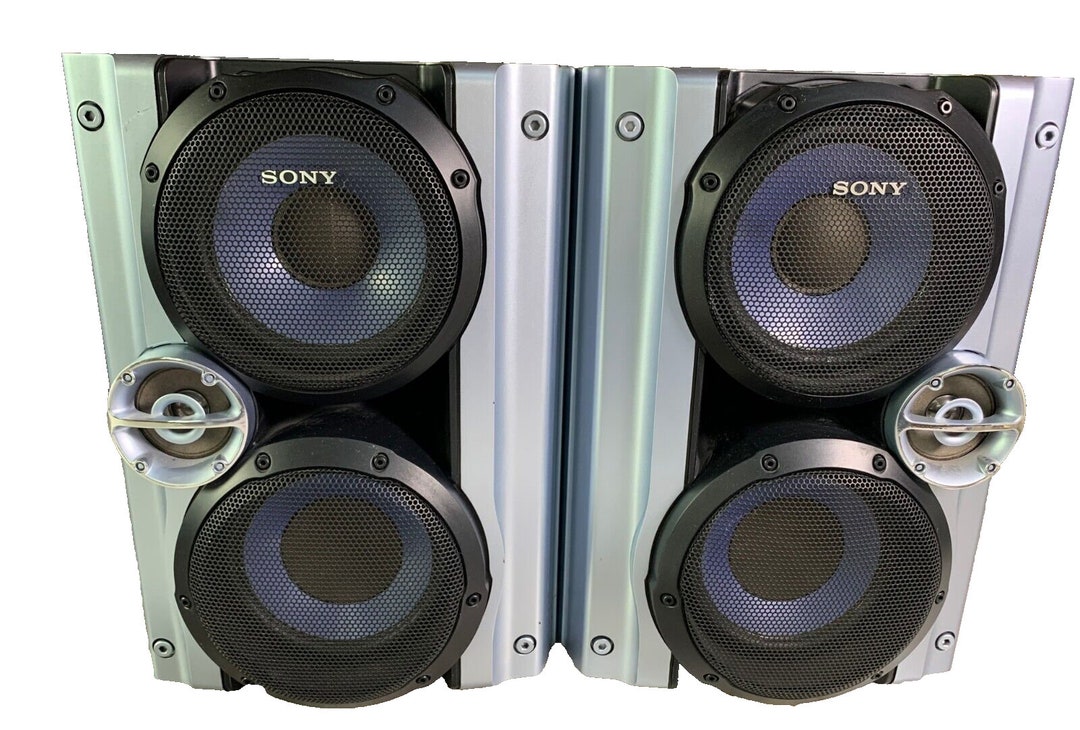 Vintage Quality 1990s 90s Sony 3-way Bookshelf Speakers Raw-wire 120 ...