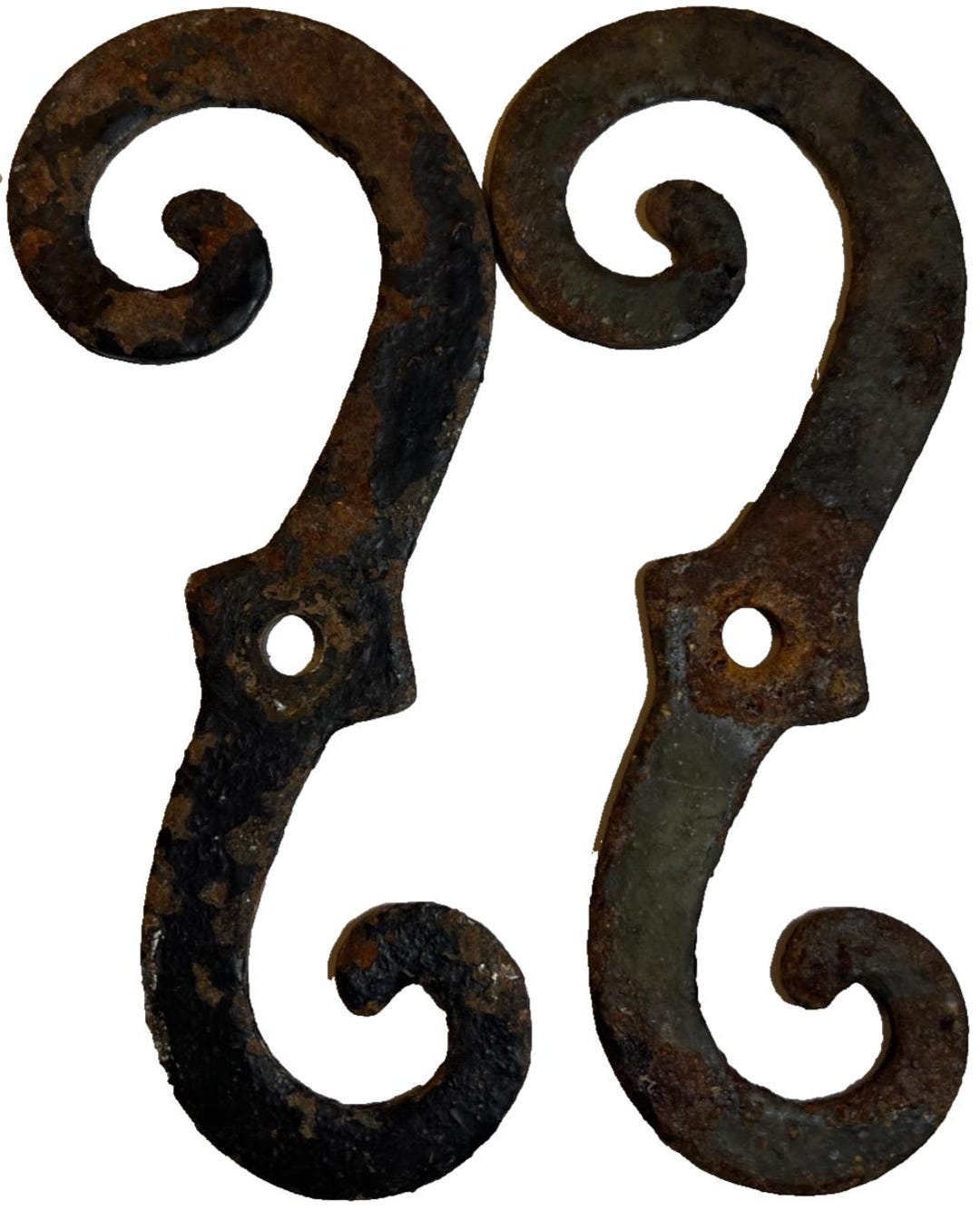 Antique Metal Cast Iron S Curve Curved S-curve Shutter Dog Dogs Mult ...