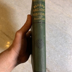 Antique 1883 Victorian Ornate Gilded Embossed Book Ancient History ...
