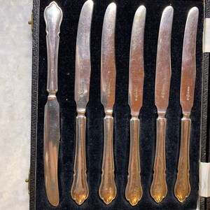 Antique Ornate British English Tea Knives Knife Flatware Silverware ...