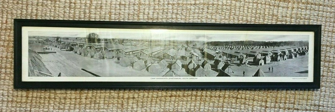 Antique "yardlong Print" Wwi Army Camp Wadsworth Spartanburg South ...