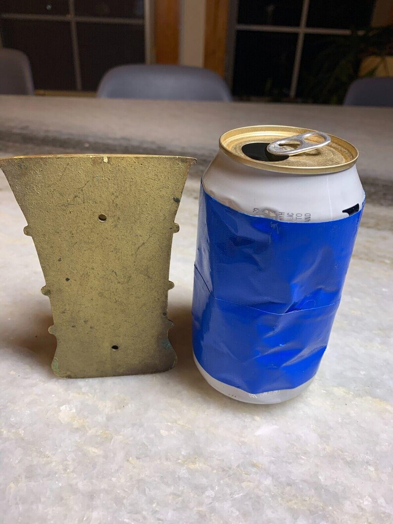 Antique Ornate Etched Victorian Solid Brass Door Knocker Knock Bell Tap ...