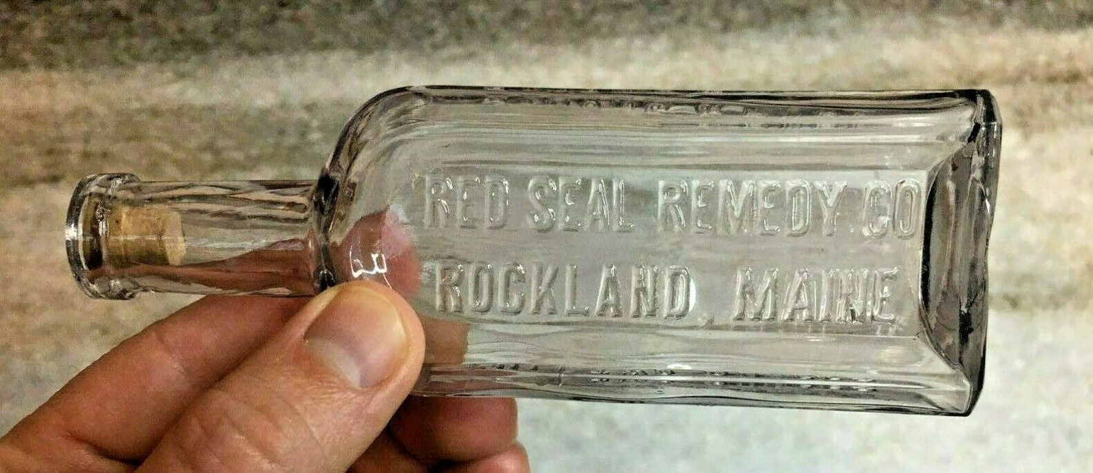Rare: Quack Medicine Antique Bottle Red Seal Remedy Co Rockland Maine ...