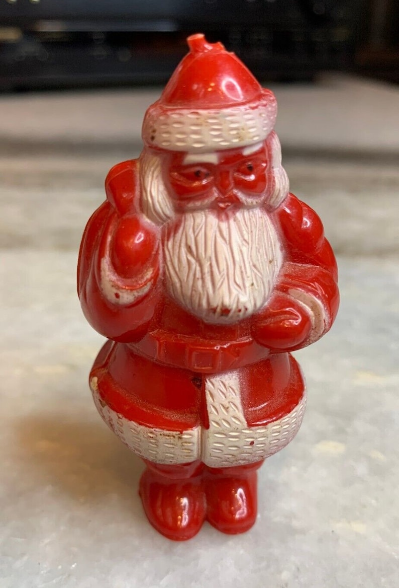 Antique C1930s-40s Plastic Santa Claus Xmas Christmas Figure/figurine ...