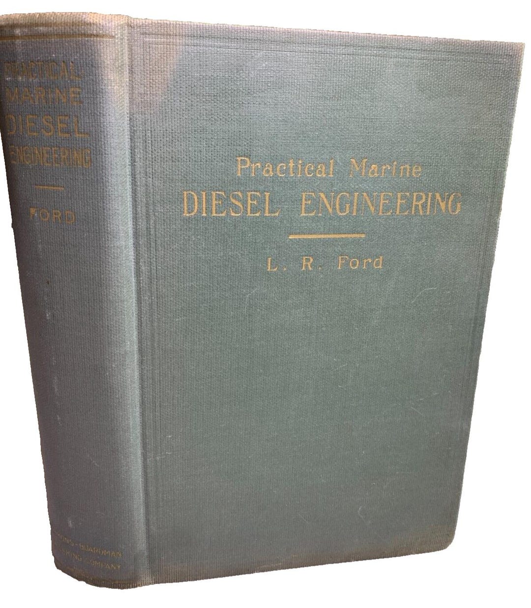 Antique 1931 Wwii Era Book Pratical Marine Disel Engineering Ford Boat ...