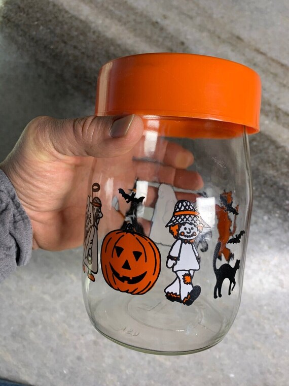 Rare vintage 1980s 80s carlton glass jar halloween gh… - Gem