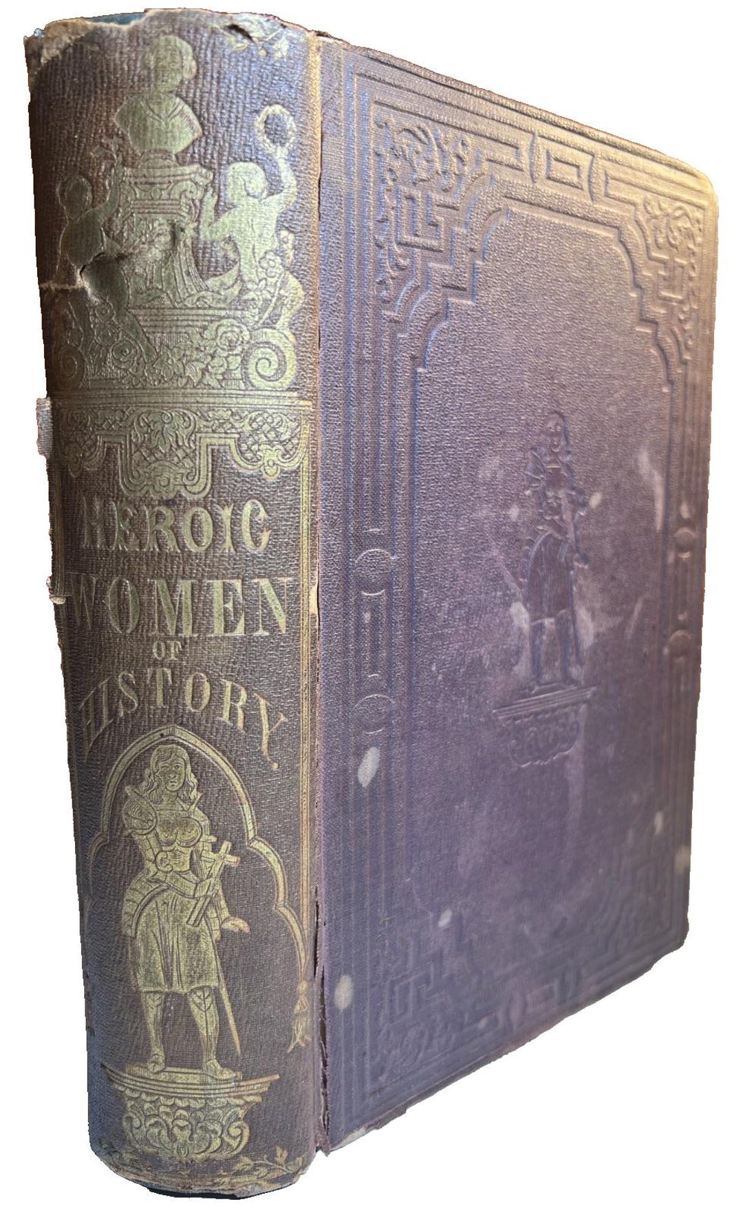 Antique Ornate Gilded Embosed Victorian 1857 Heroic Women of History ...