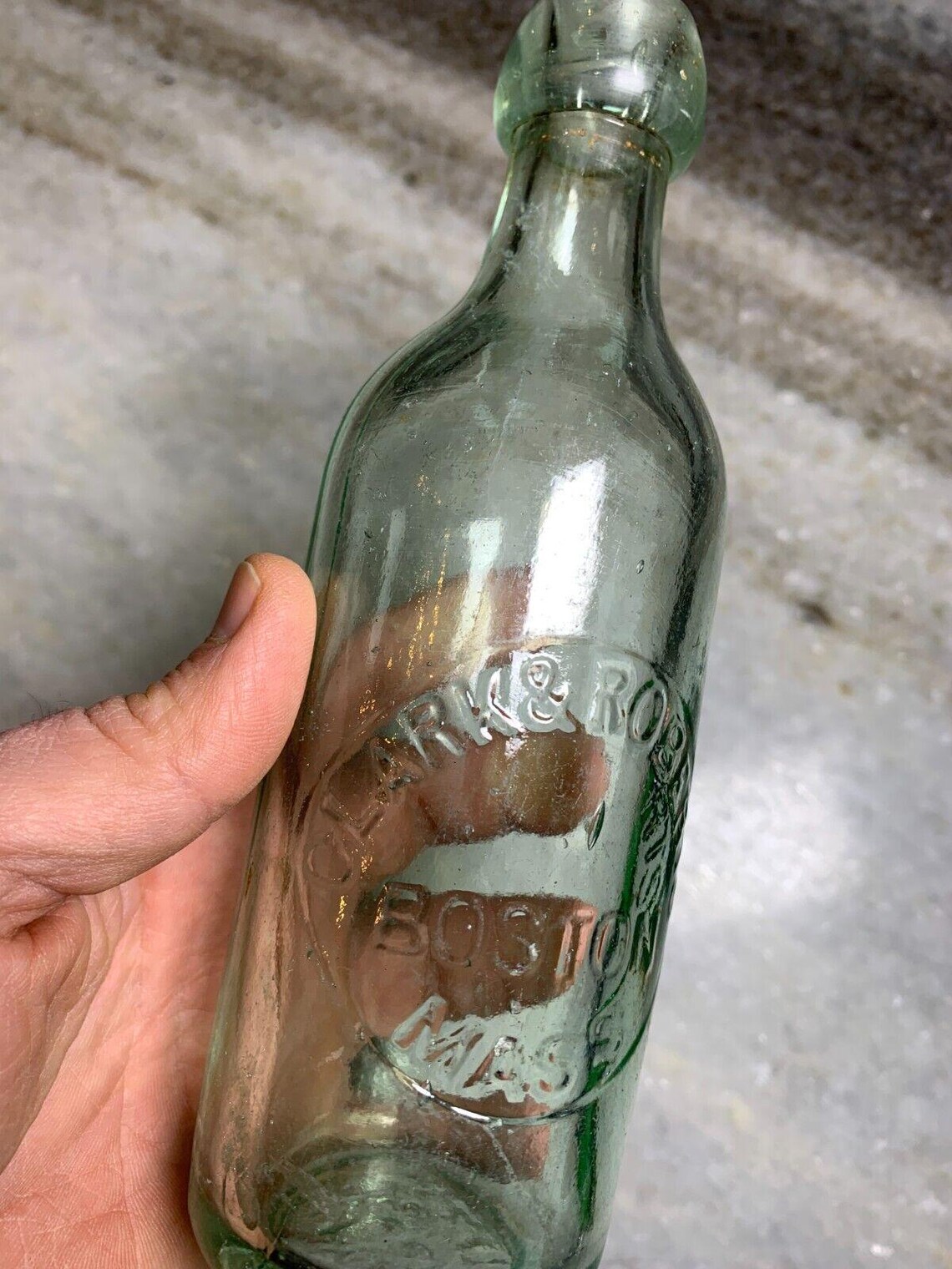 Antique Blob Top Clark & Roberts Beer Bottle Boston Ma | Quandt Brewing ...