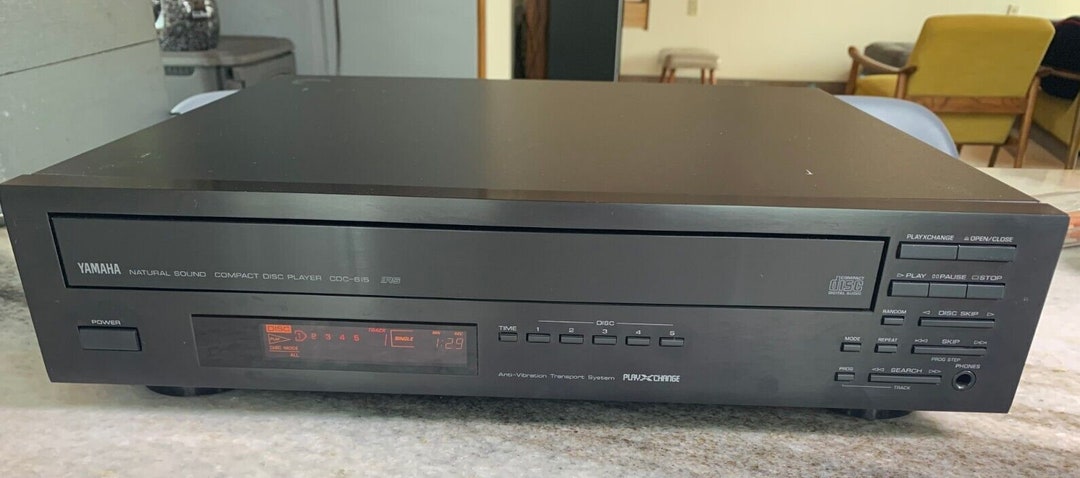 Vintage 1990s 90s Made in Japan Yamaha Red Lcd 5 Compact Disc Cd Player ...