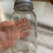 Antique Drey Perfect Mason Canning Jar Cursive Writing W/zinc Lid Quart ...