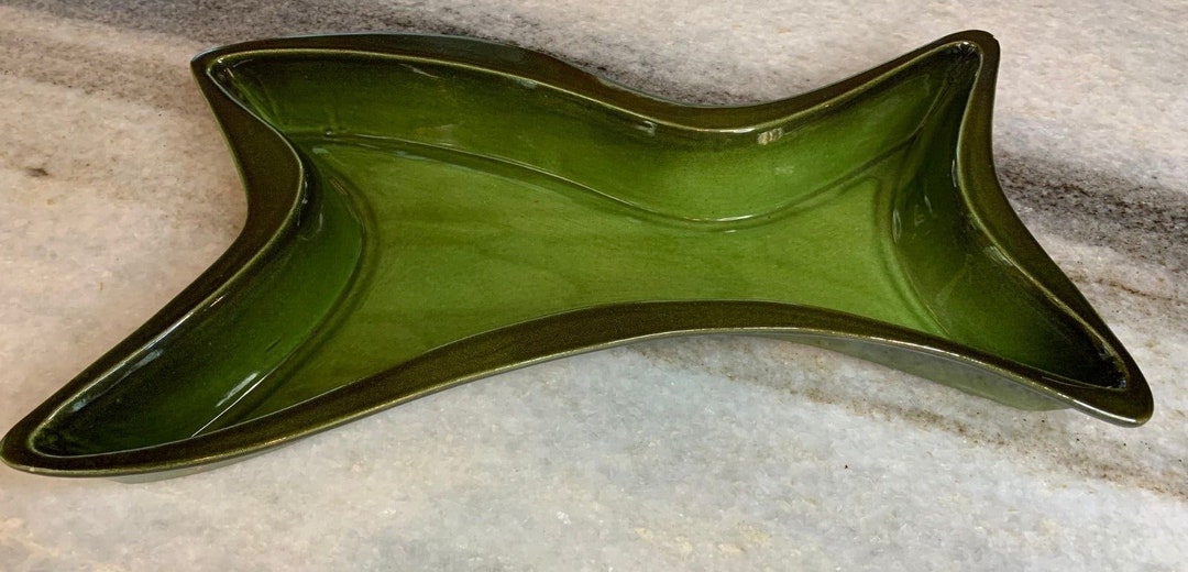Rare: Vintage Mid Century Modern Mcm Large Ceramic Serving Dish/pan ...