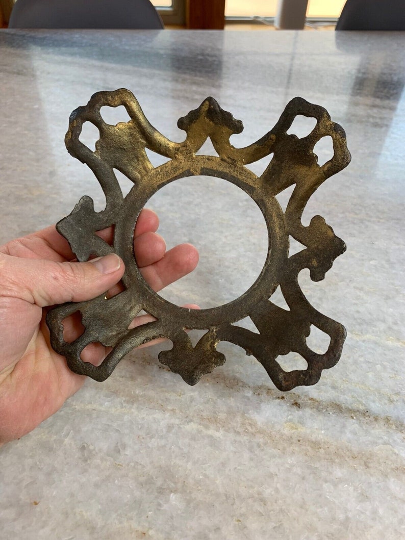 Massive 8, Antique, Crystal Ball W/ornate Floral, Victorian, Finely ...