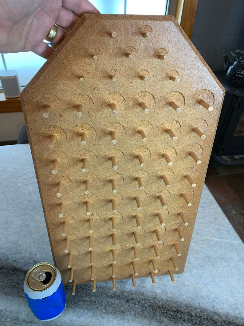 Vintage Wall Hung Wooden Sewing Thread Spool/bobbin Mount/stand/rack ...