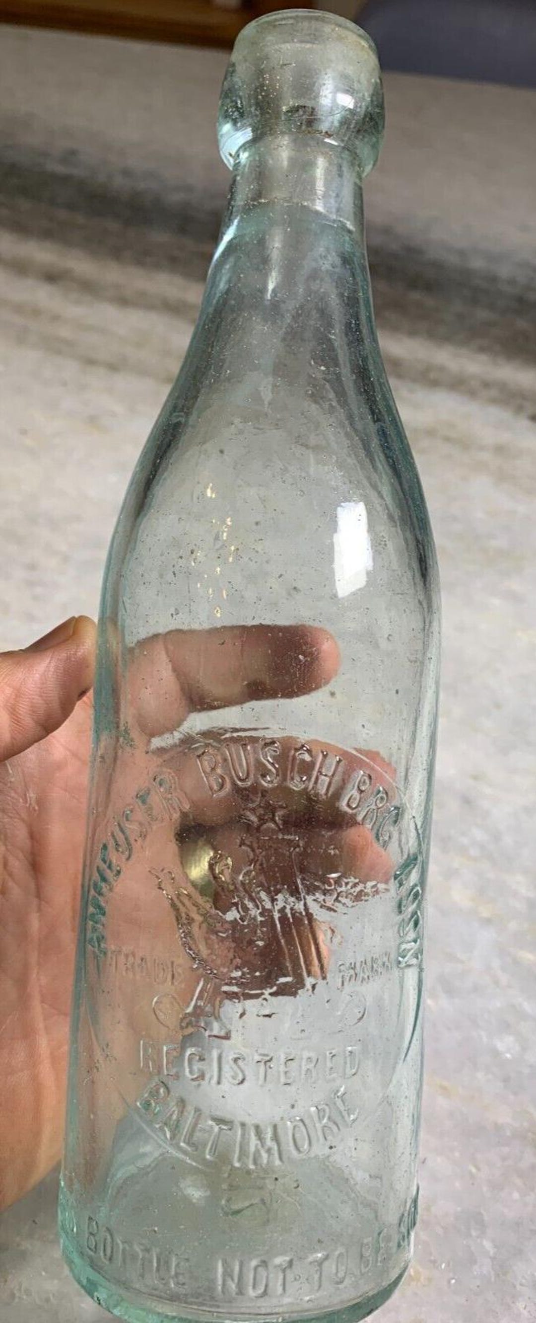 Rare Antique Blobtop Blob Top Beer Bottle Anheuser Busch Budweiser ...