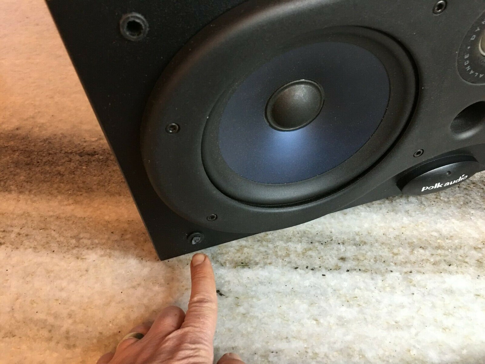 Polk Audio Center Speaker Cs400i Dynamic-balance Trilaminate Dome ...