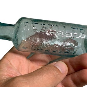 Antique Open Pontil Medicine Embossed Bottle R E Sellers Druggist ...