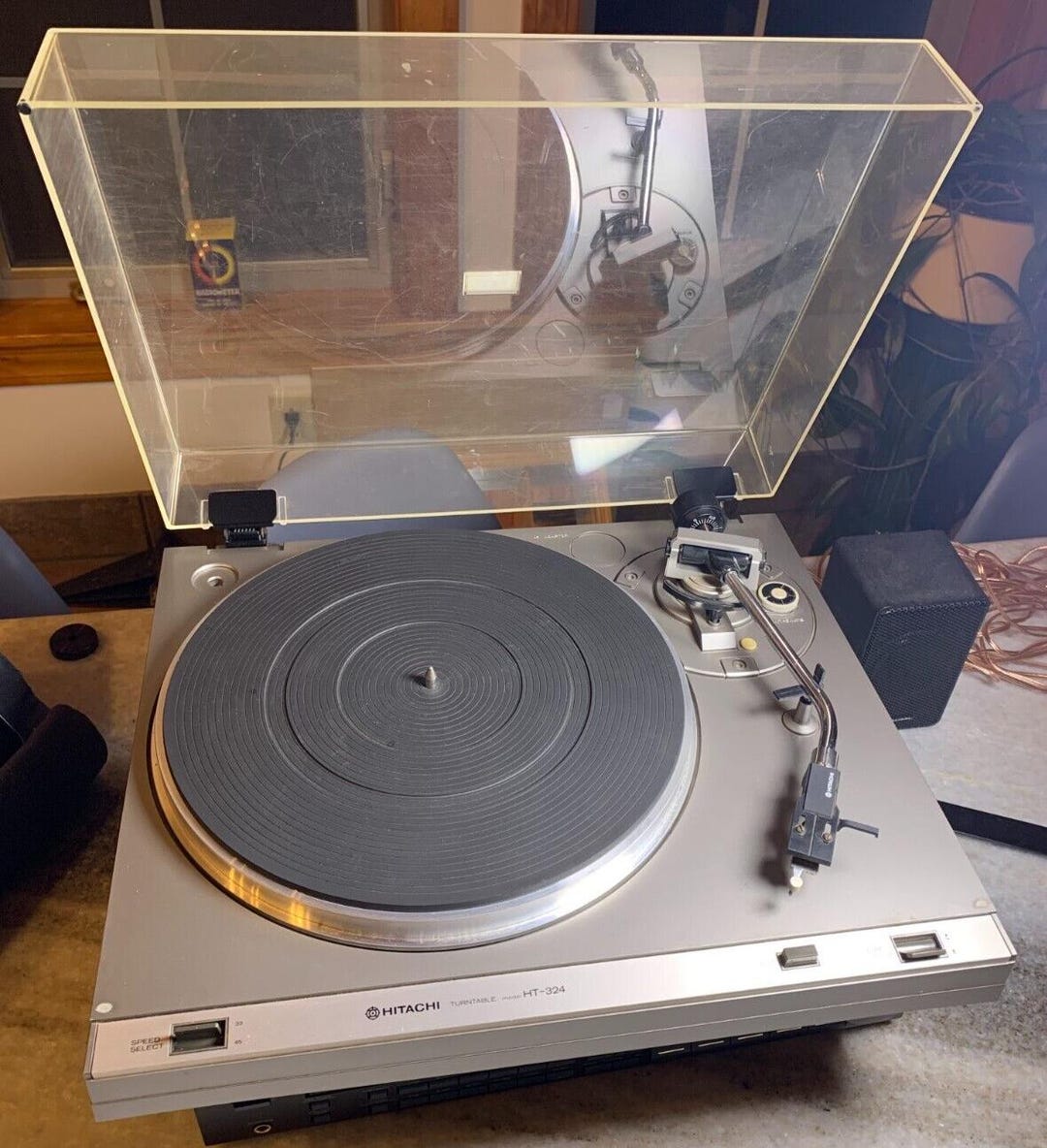 Vintage Turntable Turn Table Vinyl Record Player Hitachi Ht-324 Japan ...