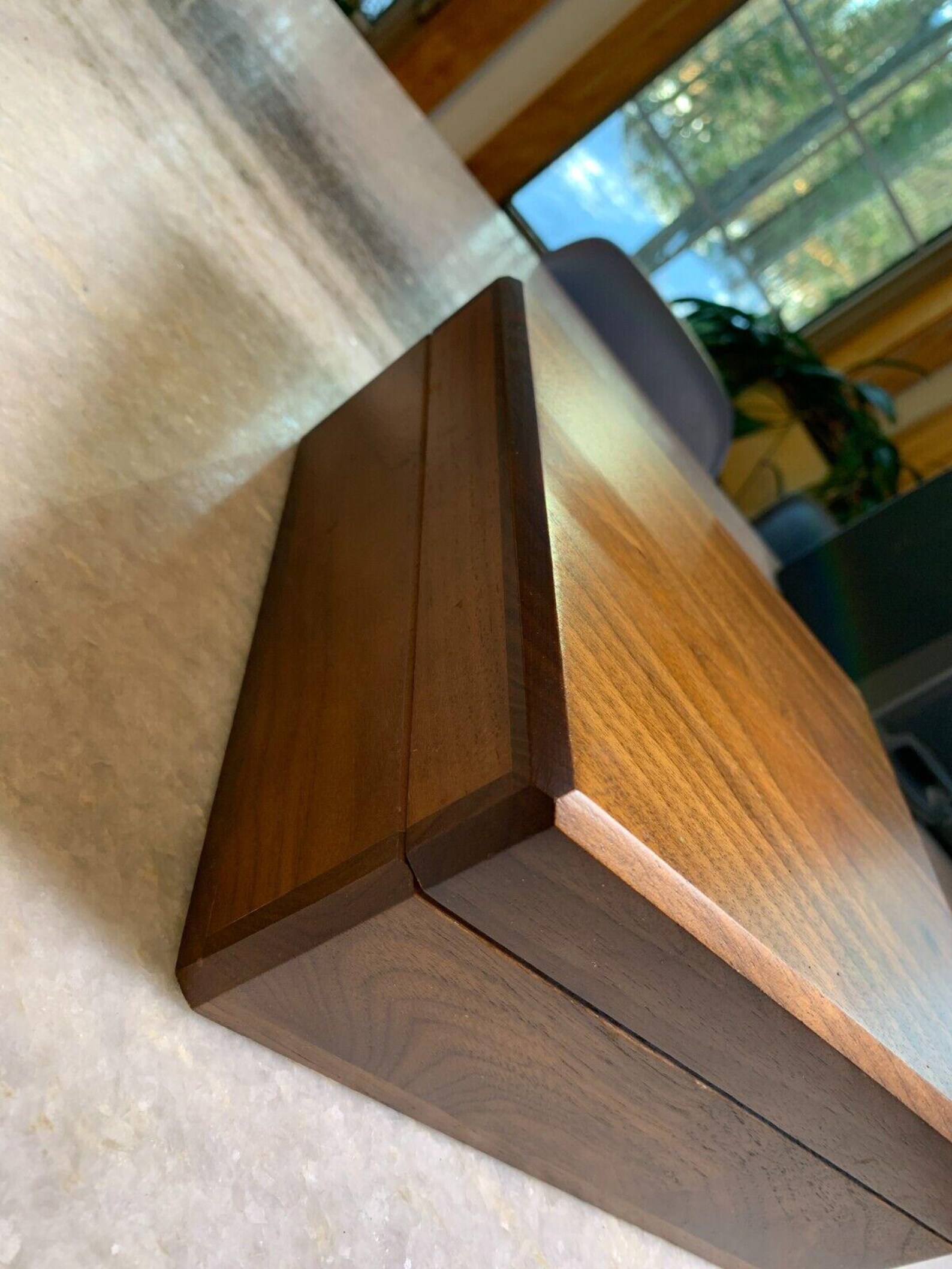 Vintage Solid Wood Wooden Havana Mist Humidor W Hygro Stat Hygrostat ...