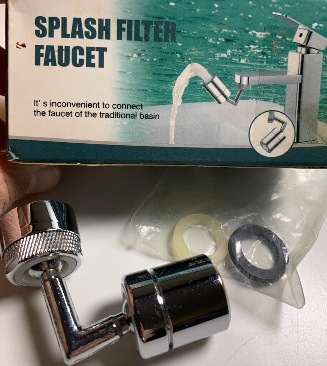 Faucet Spout Angle Flexible Adjustable Head Tip Pivto Pivoting Swivel ...