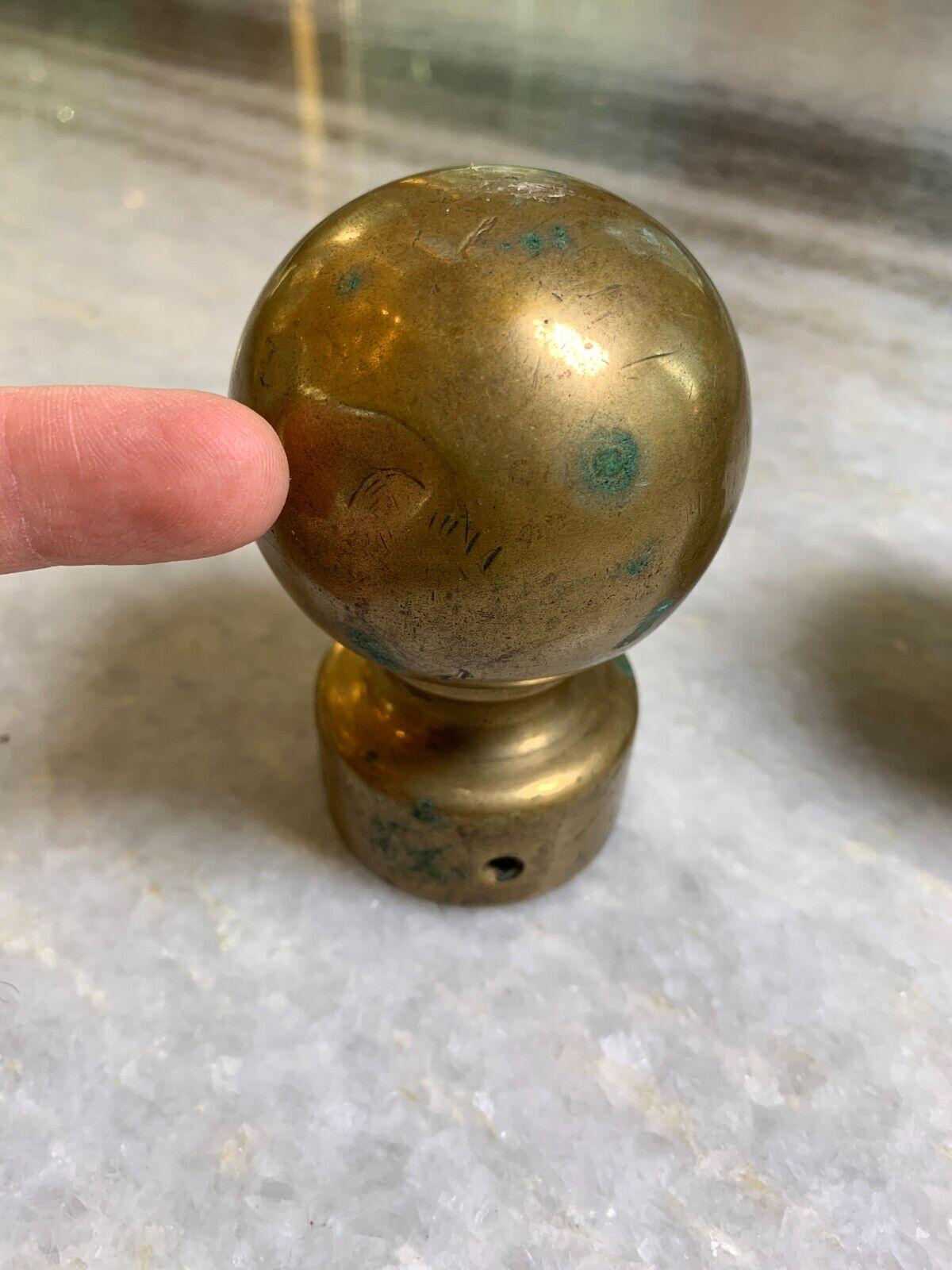 Antique Vintage Solid Brass Pole Post Top Tops Topper Cap Caps Ship ...