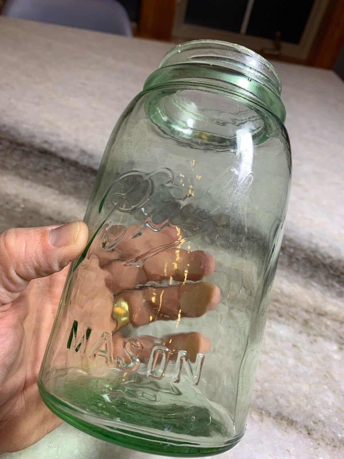 Rare Ball Mason Jar Misprint / Misprinted / Error " G " Bottom W/ Dots ...