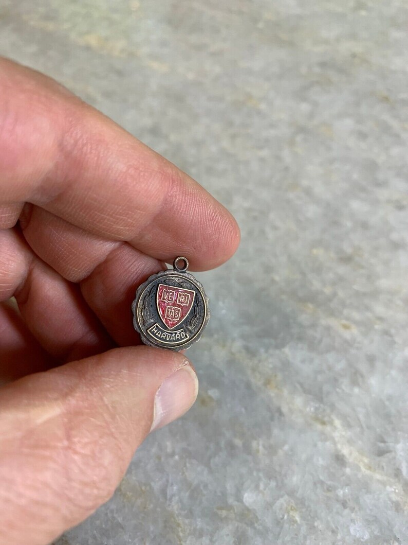 Rare Antique Vintage Harvard University Band Enamel Badge Charm Medal ...