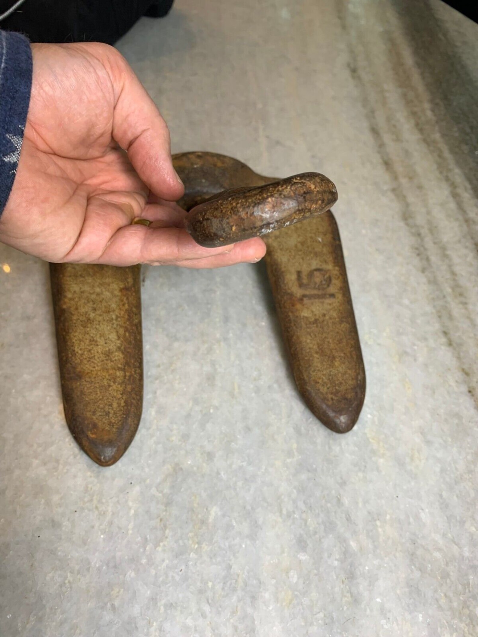 Quality Forged Antique Vintage 15 Lb Pound Metal Steel Anchor Swiveling ...