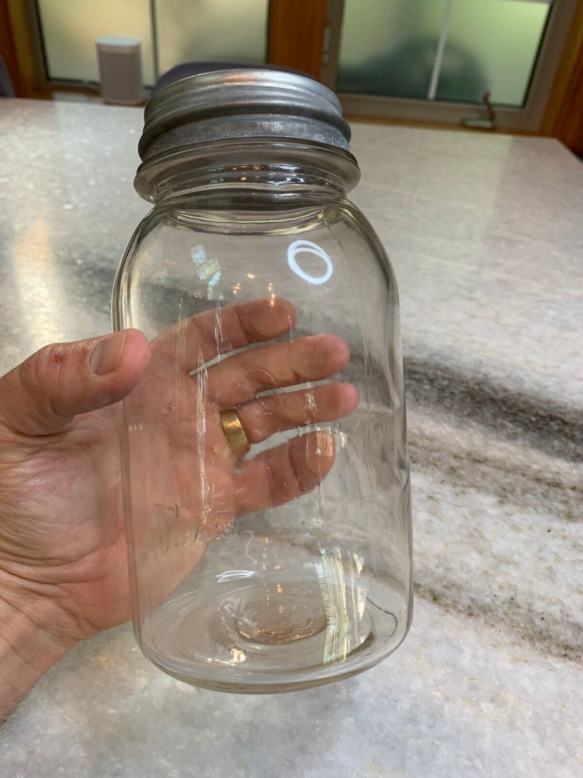 Antique Drey Perfect Mason Canning Jar Cursive Writing W/zinc - Etsy