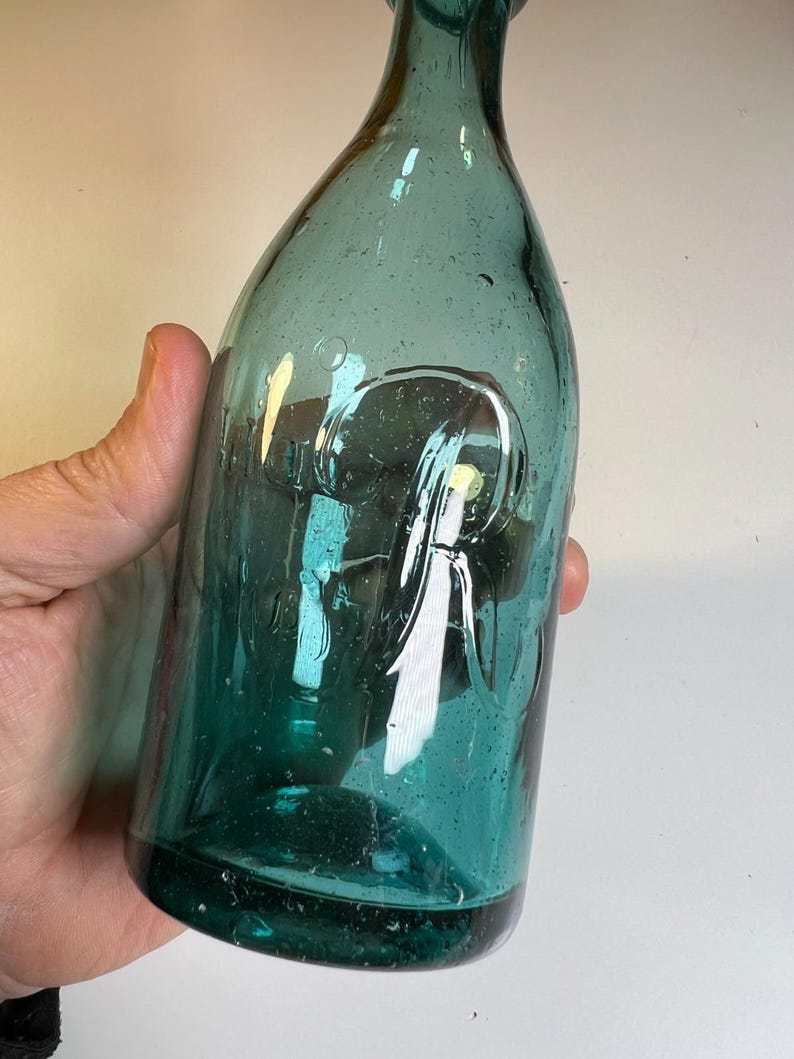 Antique Soda Bottle Iron Pontil William Riddle Blobtop Blob Top ...