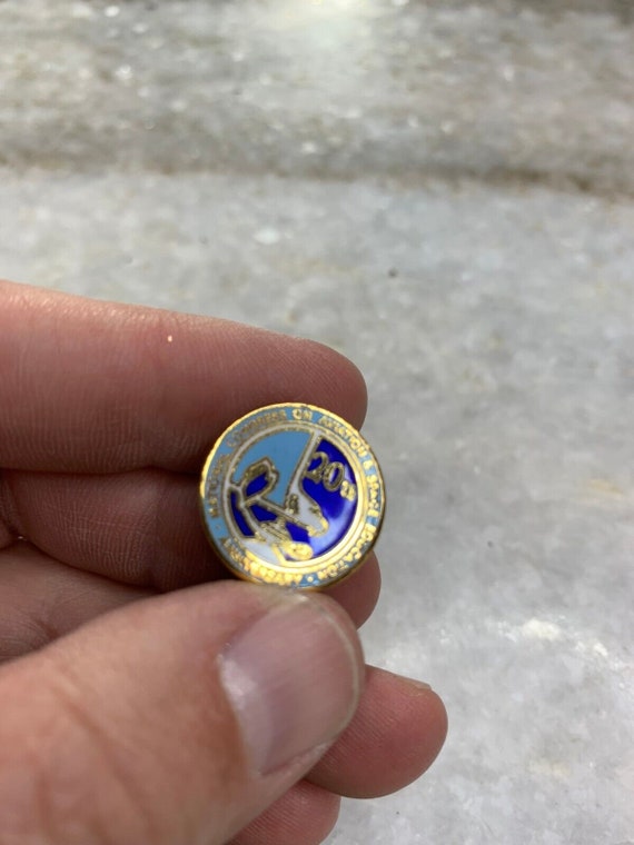 20th anniversary enamel/chrome pin national congress … - Gem
