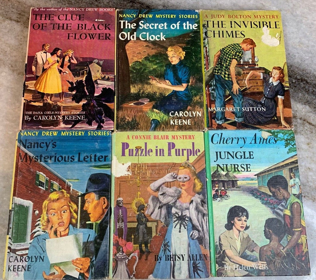 Set of 6: Vintage Nancy Drew Girl's Novels Books 9218 9501 9603 9508 ...