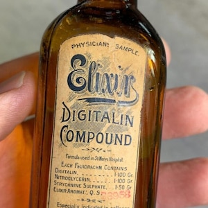 Antique Nelson Baker & Co Elixir Quack Medicine Bottle Label Detroit ...