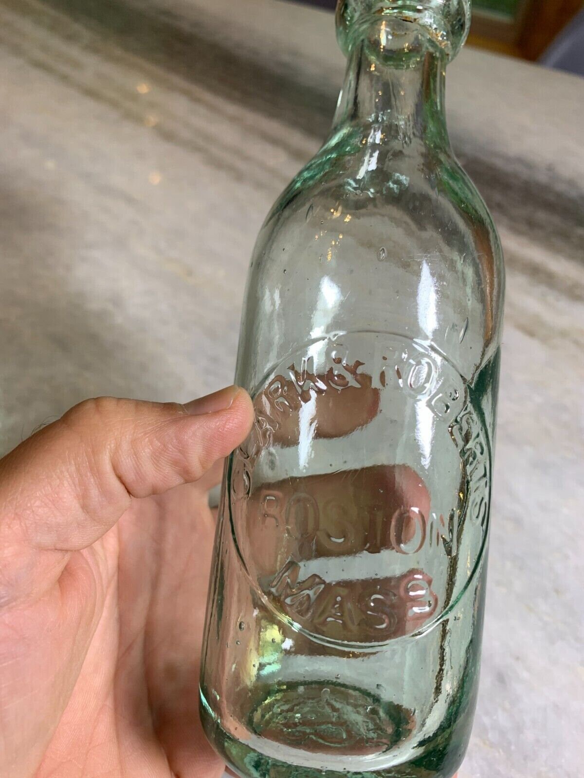 Antique Blob Top Clark & Roberts Beer Bottle Boston Ma | Quandt Brewing ...