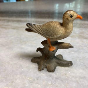 Antique Victorian Cast Iron Seagull Bird Figure Figurine Statue Bottle ...