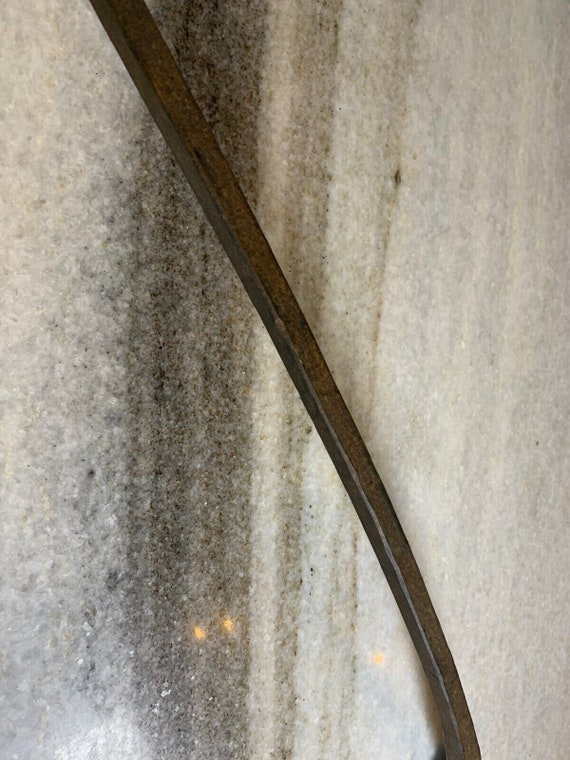 Antique large wrought iron forged metal steel trident… - Gem