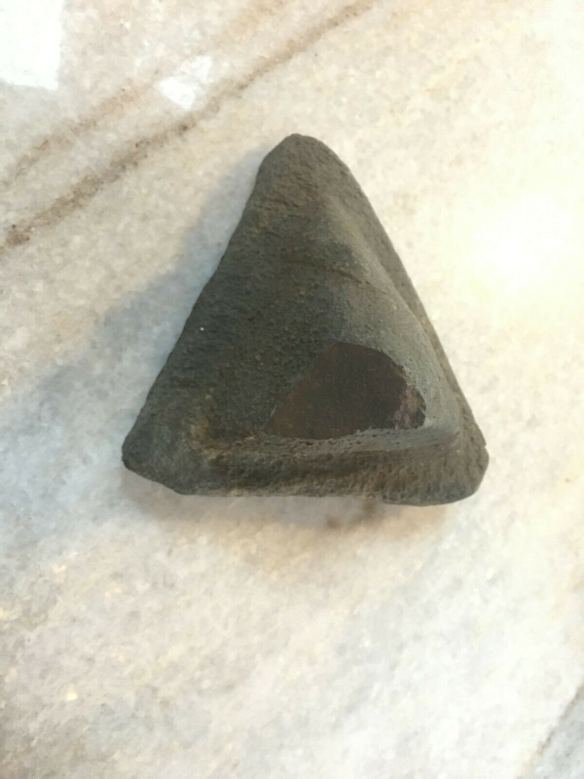 Strange/unique Unidentified Pond-found Wood-mill Triangular-pyramid ...
