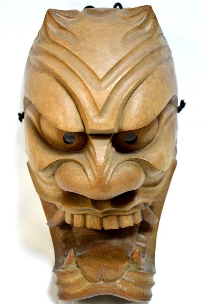 Master Craftsmanship! Japanese Wooden - Menburyu Mask - Furyu Parade ...