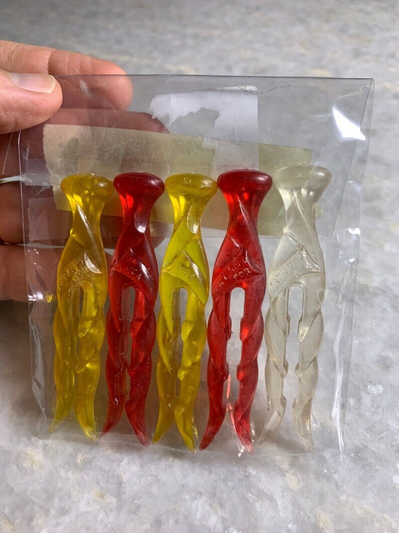 Rare Antique Vintage Art Deco Translucent Clothes Pins Clothespins ...