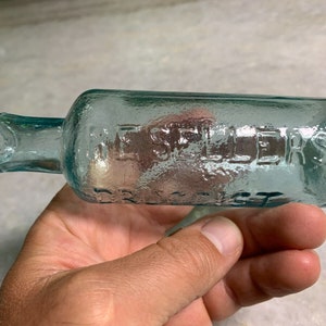 Antique Open Pontil Medicine Embossed Bottle R E Sellers Druggist ...