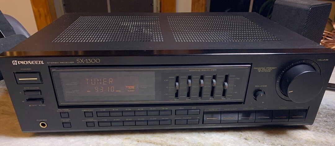 Vintage 1980s 80s Japan Pioneer Sx-1300 Stereo Reciever Receiver Phono ...