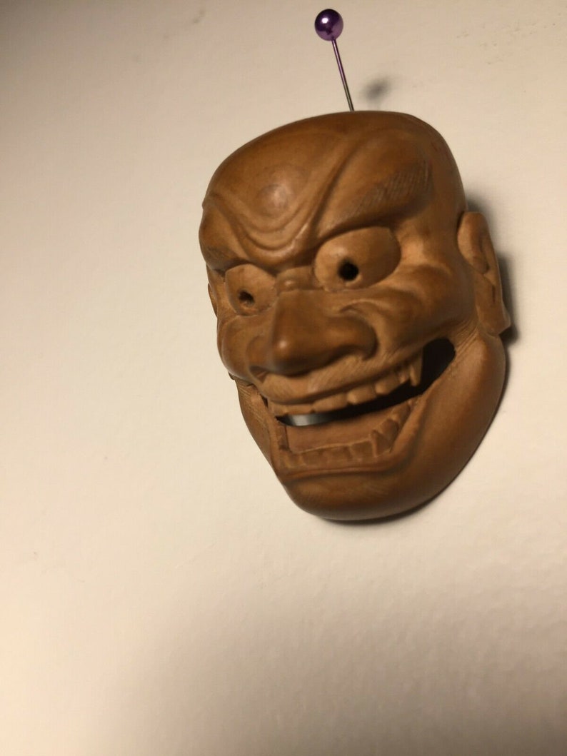 Fine Antique Japanese Netsuke Mask Mennetsuke Shishiguchi - Etsy