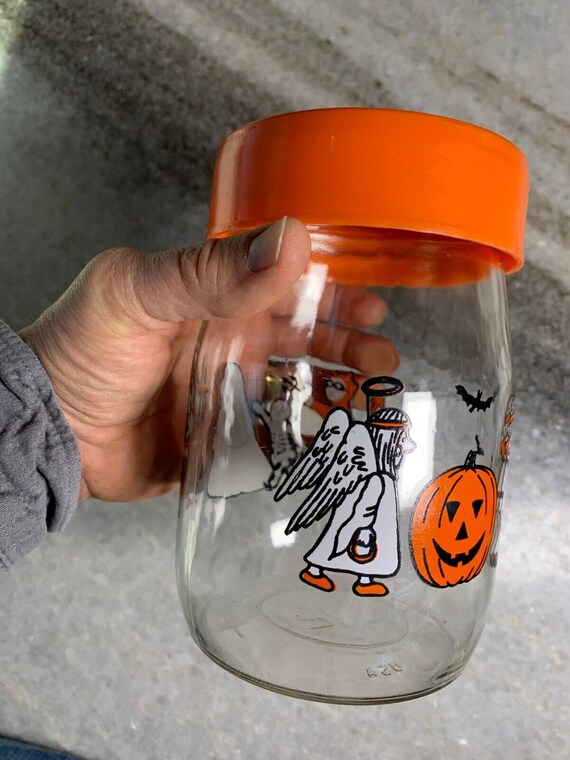 Rare vintage 1980s 80s carlton glass jar halloween gh… - Gem