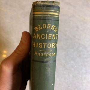 Antique 1883 Victorian Ornate Gilded Embossed Book Ancient History ...